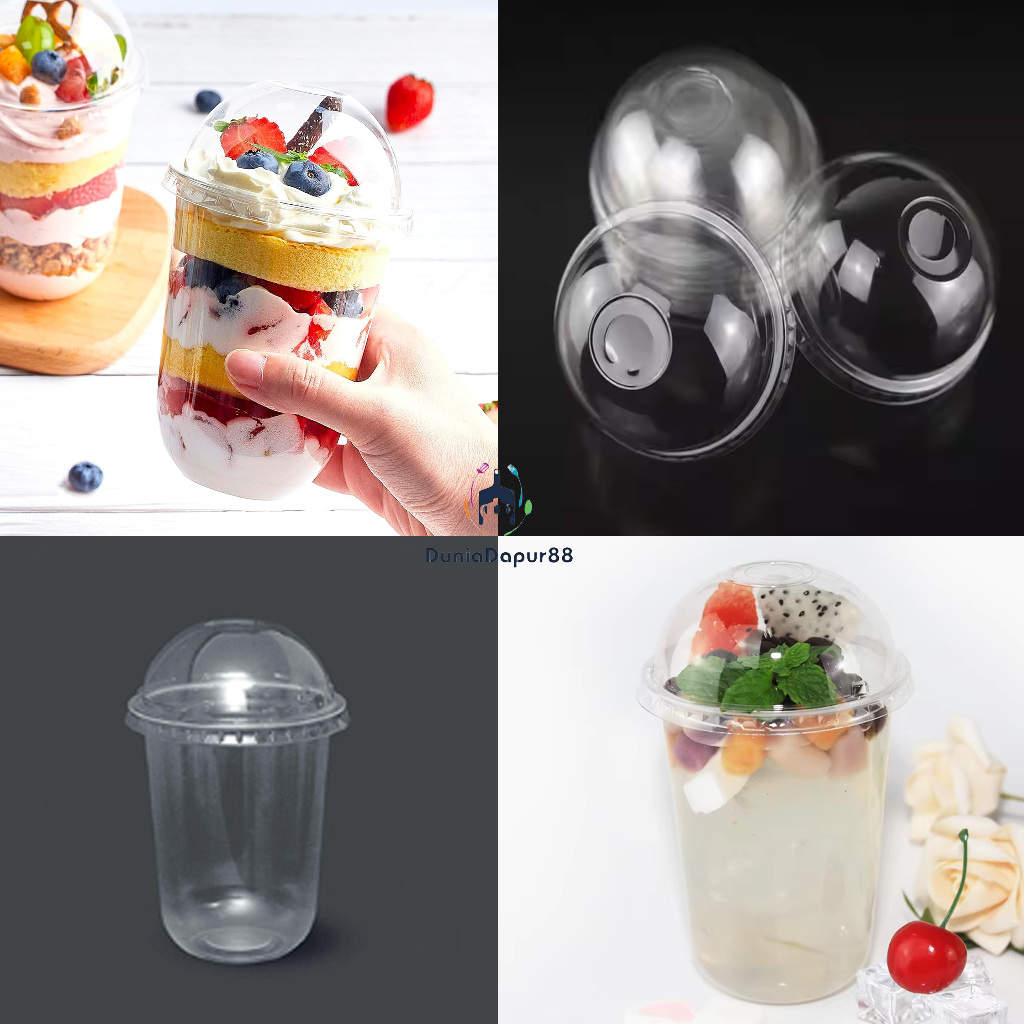 Jual Dessert Cup Plastik / Dessert Box Minuman Puding Ice Cream Yogurt ...