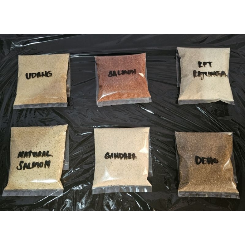 Jual ORIGINAL Serbuk Ikan/ Tepung Ikan Salmon, Gindara, Udang, Kepiting ...