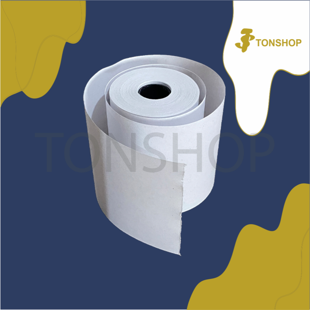 Jual Kertas Kasir Struk Paper Roll HVS 1ply 75x65mm POS Printer Dot ...