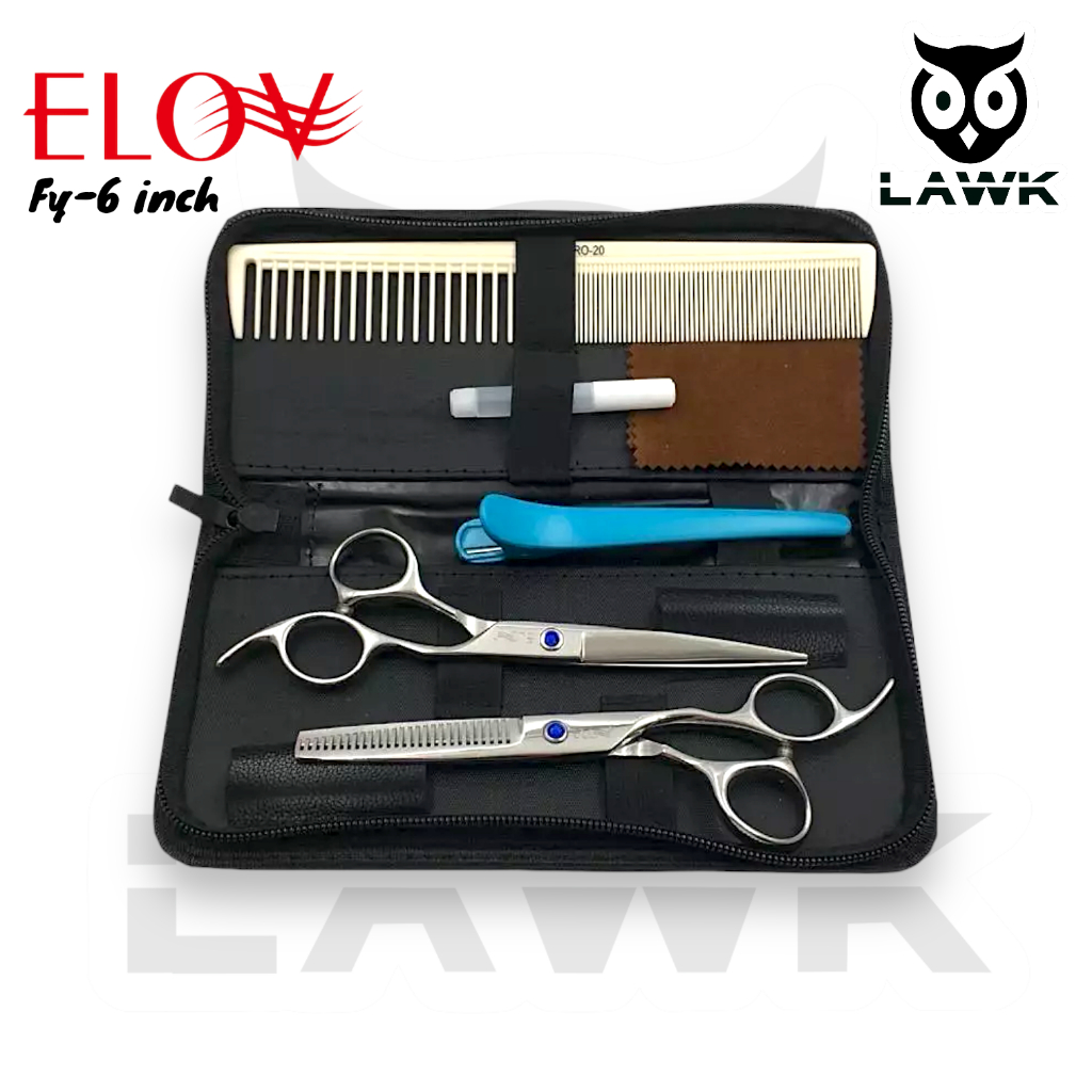 Jual ELOV FY 6 INCH SET GUNTING POTONG RAMBUT DAN GUNTING SASAK CACAH 6 ...