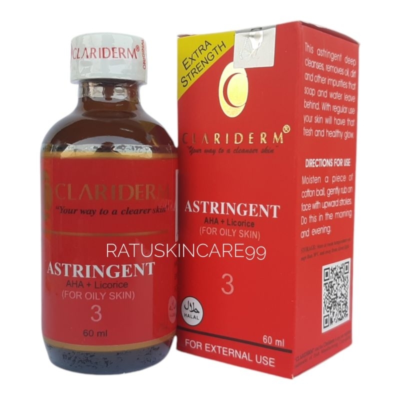 Jual TONER CLARIDERM ASTRINGENT ORIGINAL 100% | Shopee Indonesia