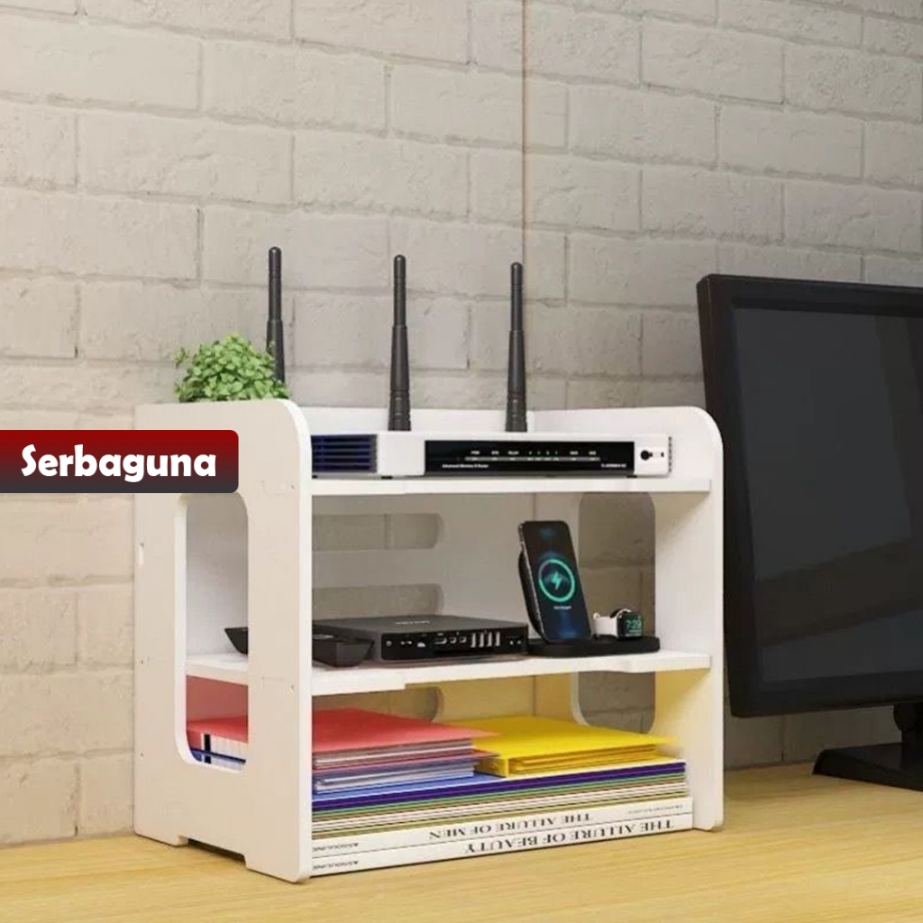 Jual YOSINOGAWA - Rak Gantung 3 Susun Modem, Wifi, Router, DVD maupun ...