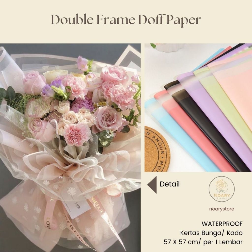 Jual DOUBLE FRAME DOFF PAPER / CELLOPHANE | Shopee Indonesia