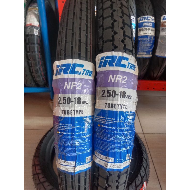 Jual PAKET Ban Motor Bebek / IRC NF 2 250-18 TT Dan NR 2 250-18 TT Prod ...