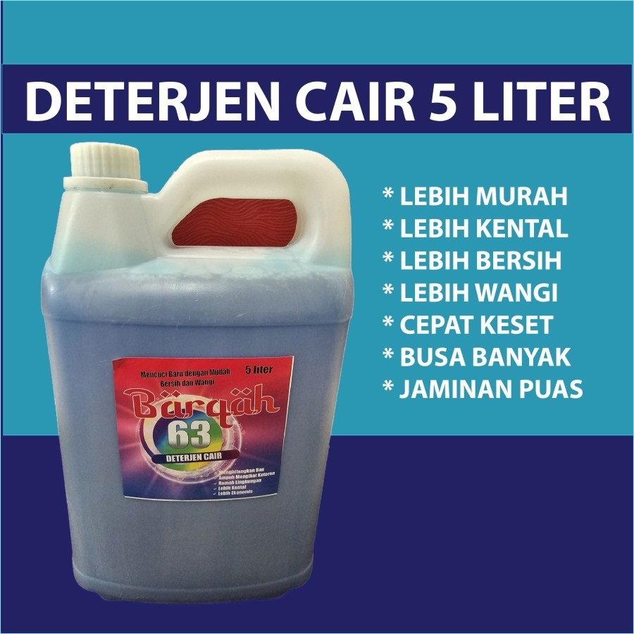 Jual DETERJEN CAIR 5 Liter - SABUN DETERJEN PEMBERSIH PAKAIAN - HARUM ...