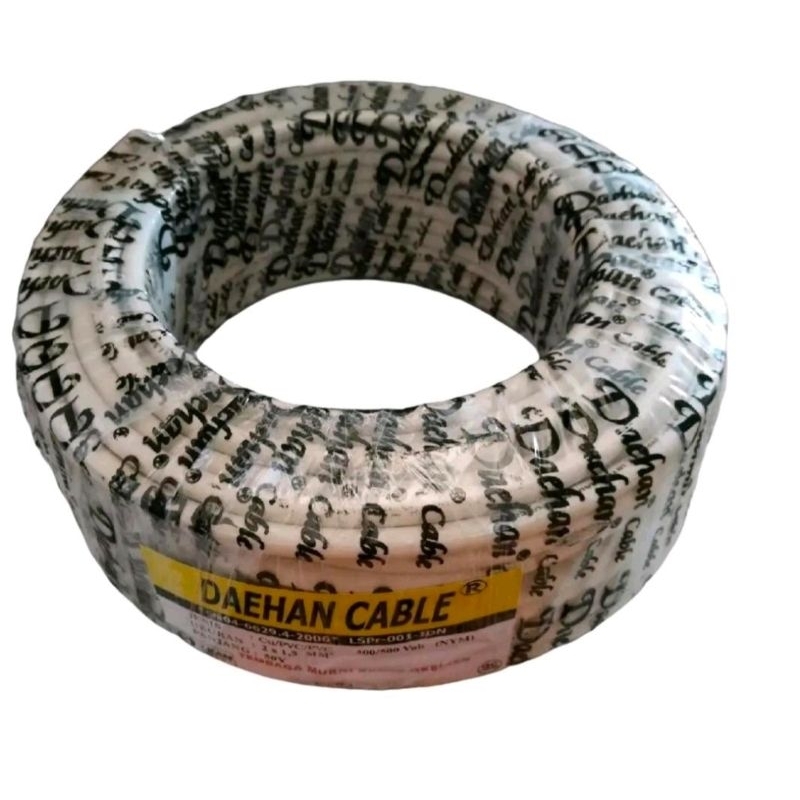 Jual KABEL LISTRIK DAEHAN NYM 2X1,5 (50Y) 300/500 VOLT DAEHAN KABLE ...