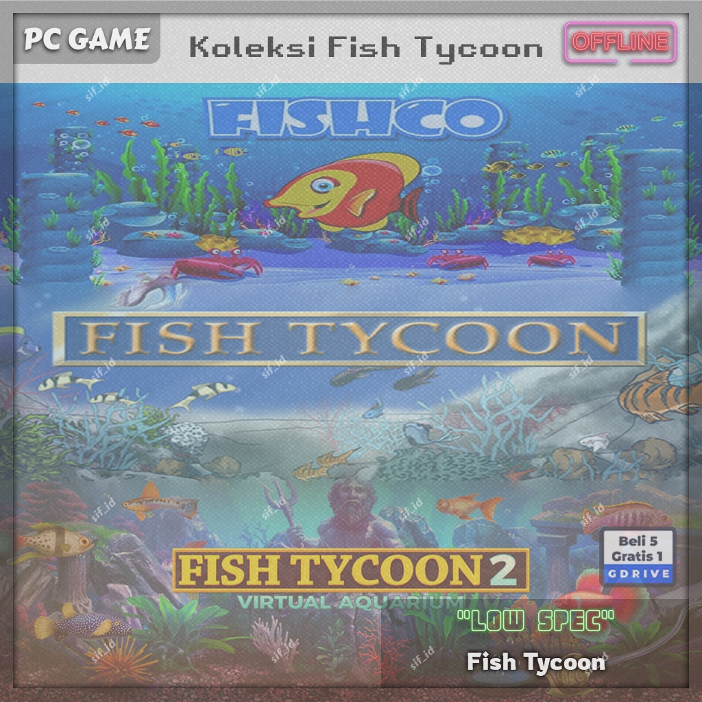 Jual Fish Tycoon - Fish Tycoon 2 Virtual Aquarium - FishCo - Fish ...