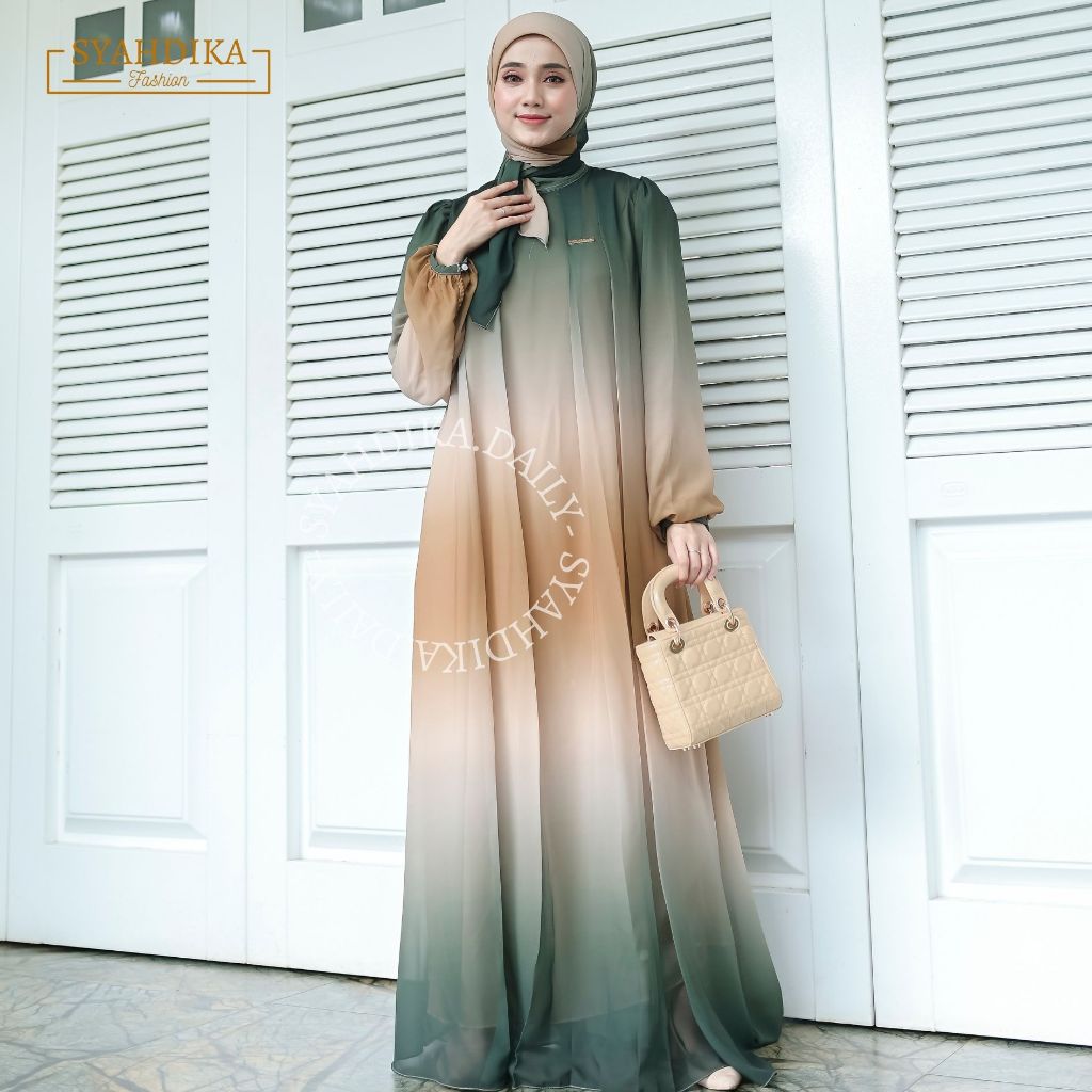 Jual SYAHNAZ | FATIMAH DRESS GAMIS GRADASI TERBARU CERUTY BABYDOLL ...
