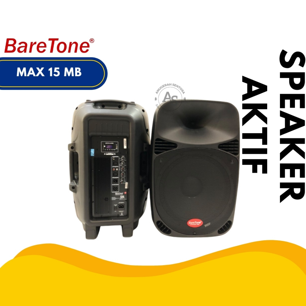 Jual Speaker Aktif Baretone Max 15 MB Ukuran 15 Inch Original | Shopee ...
