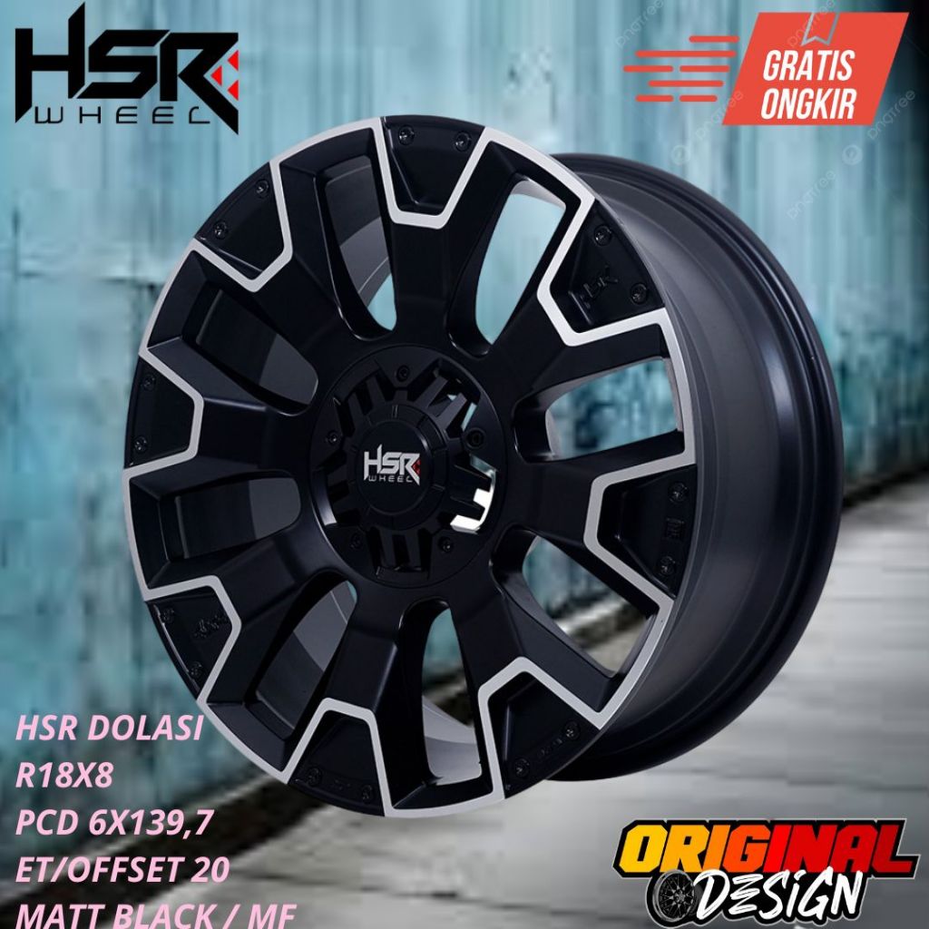 Jual VELG MOBIL RING 18 PELEK HSR DOLASI R18 BAUT 6 UNTUK PAJERO , FORTUNER , TRITON , HILUX ...