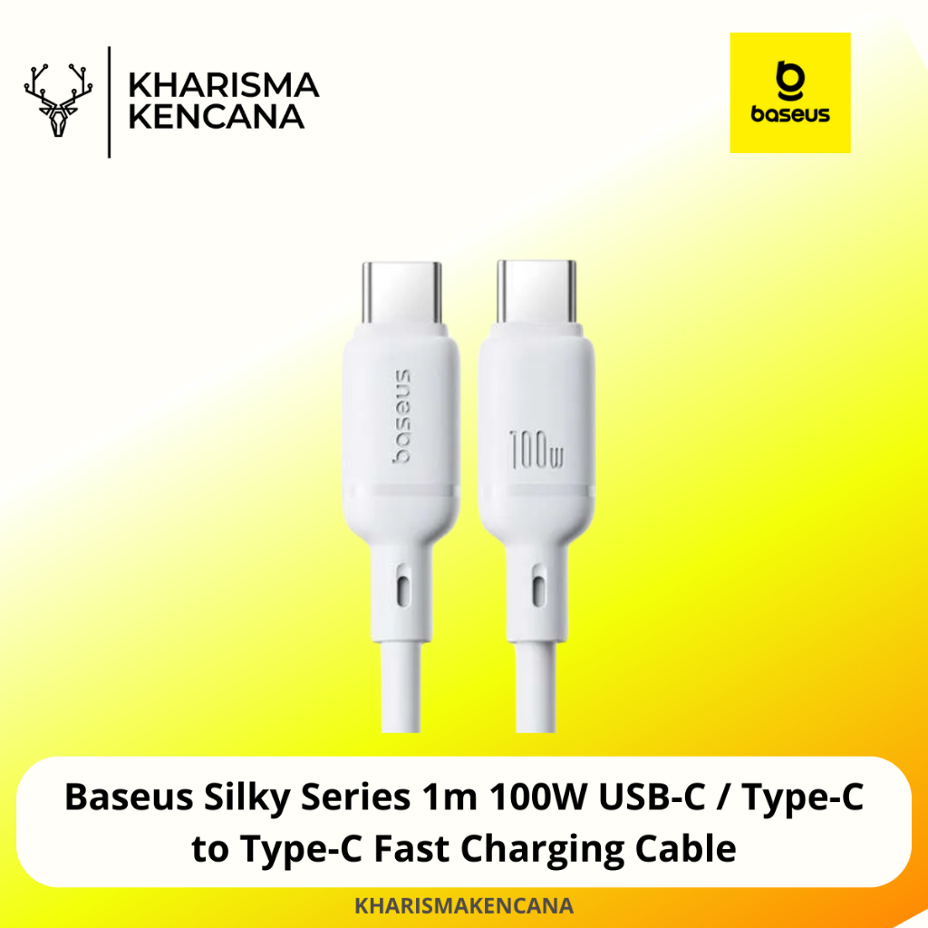Jual Baseus Silky Series 1m 100W USB-C / Type-C to Type-C Fast Charging ...