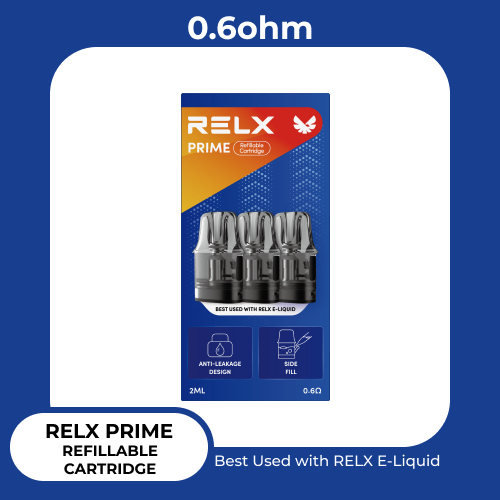 Jual RELX Prime Refillable Cartridge (Isi 3) - 0.6 Ohm | Shopee Indonesia