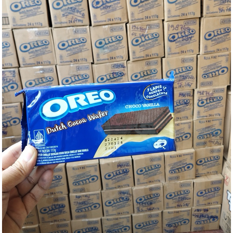 Jual OREO WAFER CHOCO VANILLA 117gram 1pc | Shopee Indonesia