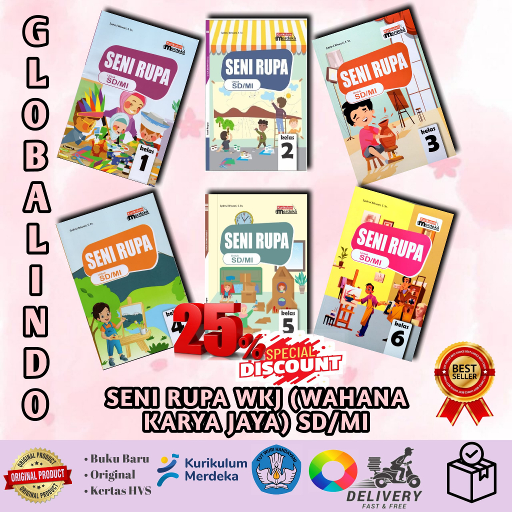 Jual Buku Siswa Pendamping SENI RUPA WKJ ( Wahana Karya Jaya ) Kelas 1,2,3,4,5,6 Sd/Mi Kurikulum ...