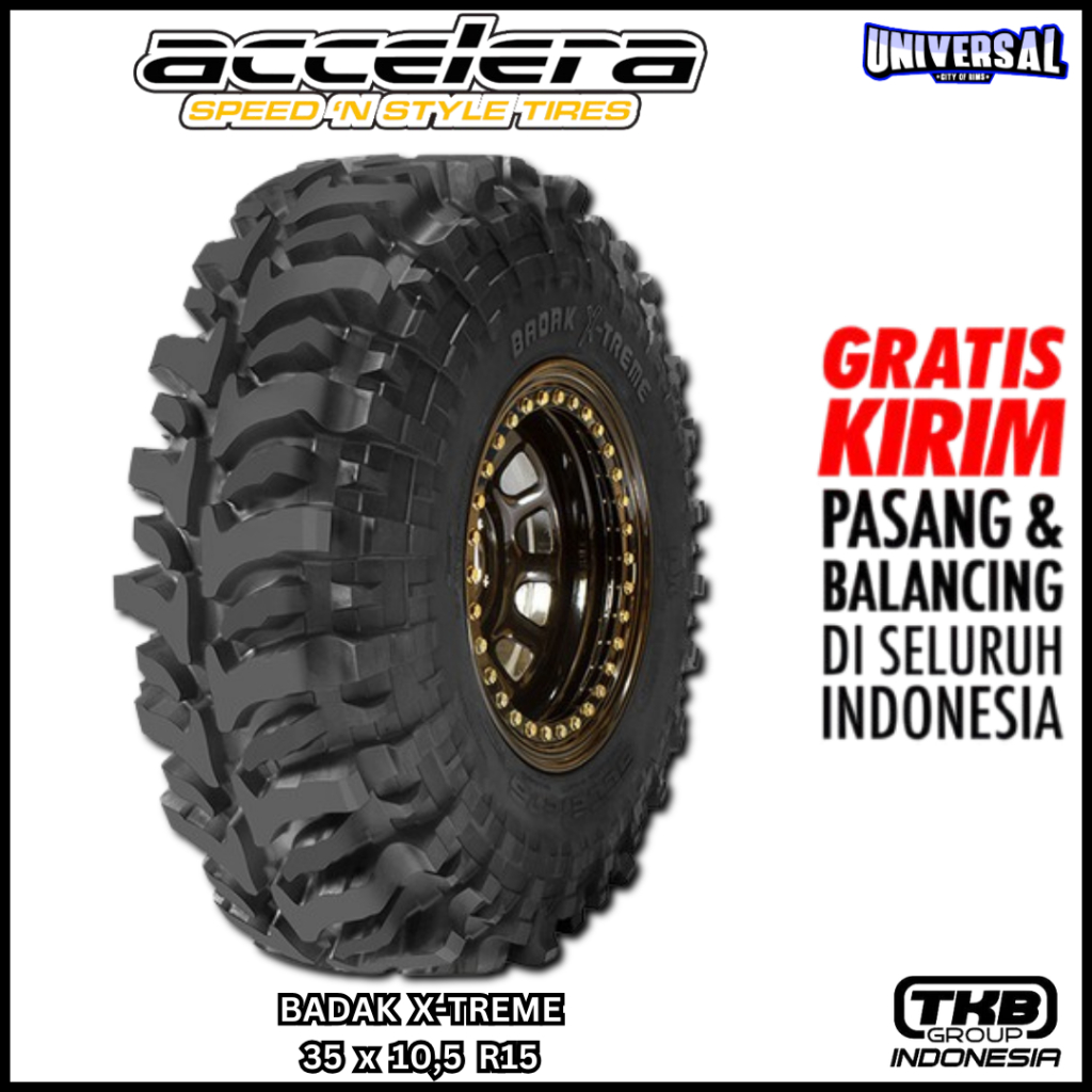 Jual BAN MOBIL OFFROAD ACCELARA BADAK X-TREME 35 10,5 R15 | Shopee ...