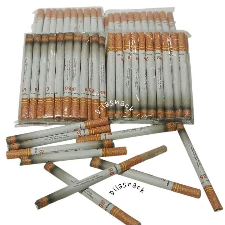Jual Permen stick rasa coklat 1 pack isi 20 pcs permen bentuk rokok ...