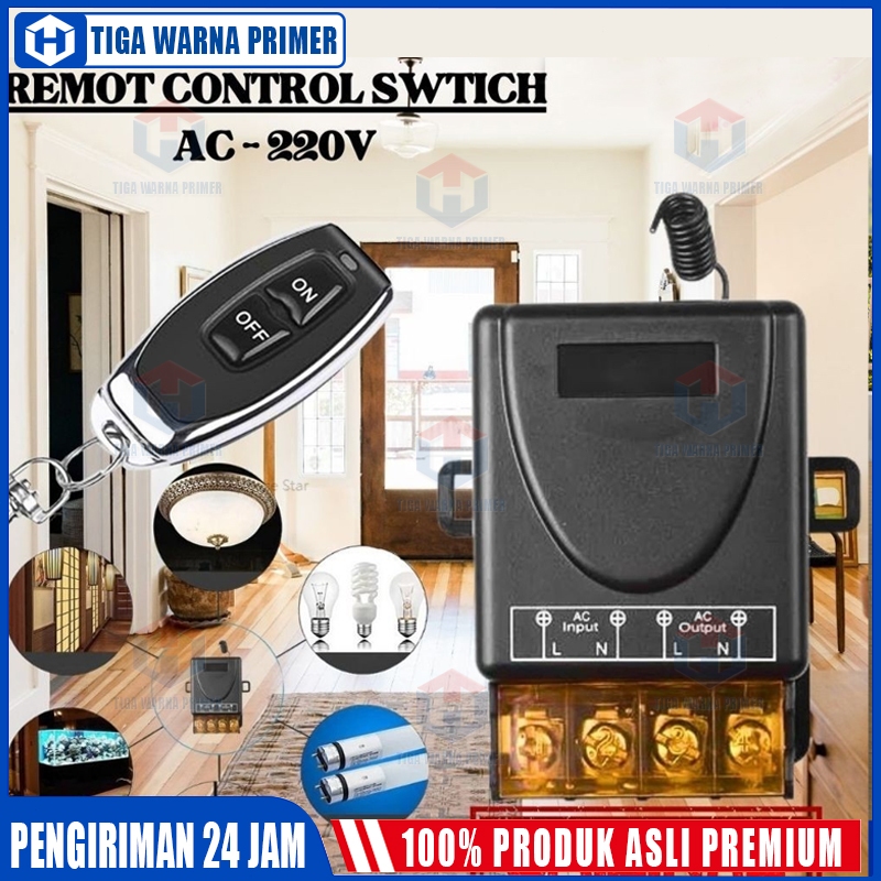 Jual Relay Switch AC 220 DC 12V 1CH Remote Control Saklar on off ...