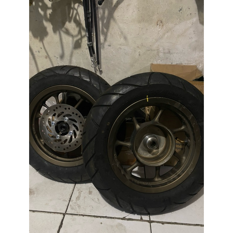 Jual velg genio new pnp scoopy k93 original set tinggal pasang | Shopee ...