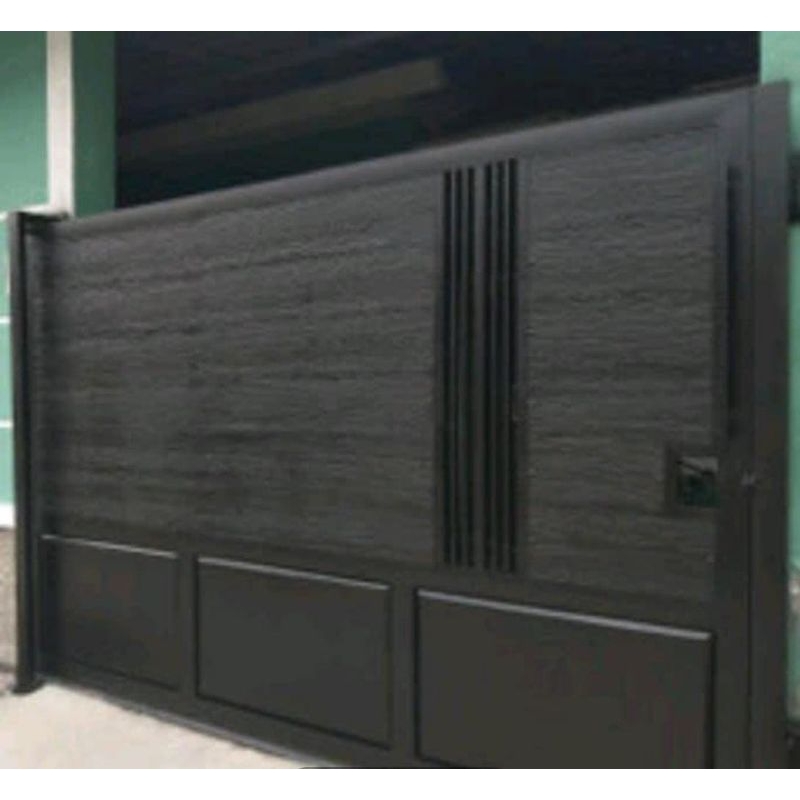 Jual pagar minimalis motif grc dan plat bending | Shopee Indonesia