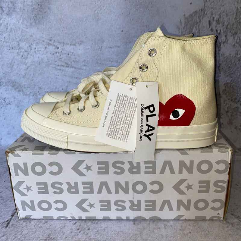 Jual Converse x CDG Play Size 42| 100% Original RESMI PT MAP | Shopee ...