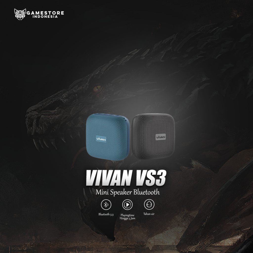 Jual VIVAN Mini Speaker VS3 | IPX5 | Bluetooth 5.3 | TWS Connect ...