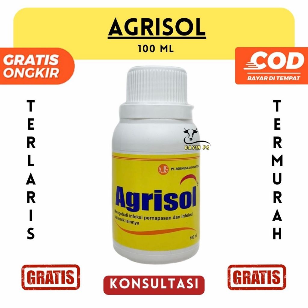 Jual AGRISOL 100ml-Mengobati Infeksi Pernapasan & Infeksi Sistemik ...