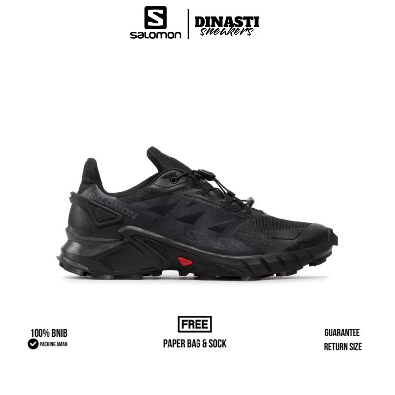 Jual Salomon Supercross 4 GTX Mens Trail Running Shoes - Black Black ...