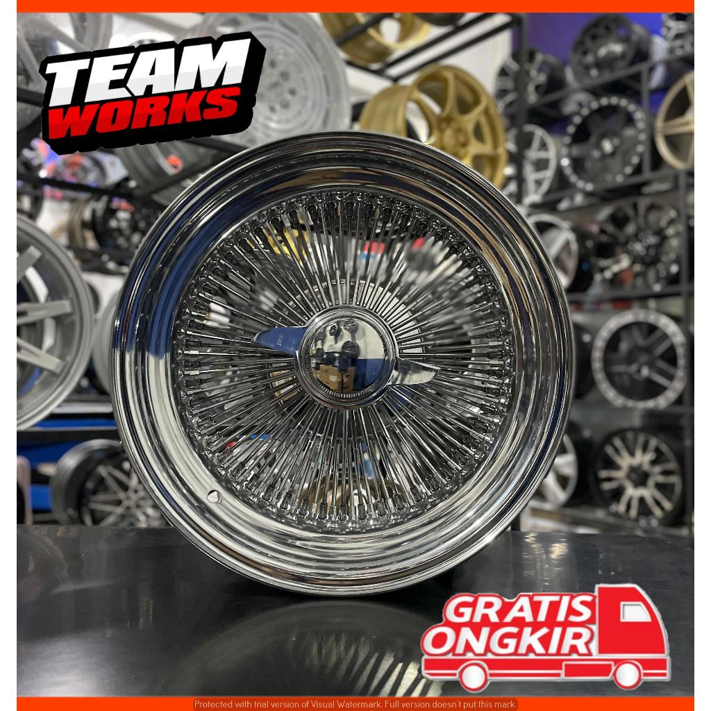 Jual VELG RACING JARI JARI RING 15 HSR WIRE WHEEL MOBIL MERCY VOLVO BMW ...