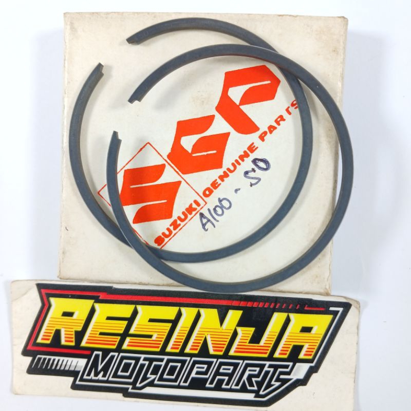 Jual Ring Piston Seher Suzuki A100 Gp100 Ts100 A 100 Gp 100 Ts 100 Tipis Oversize Os 50 Original ...