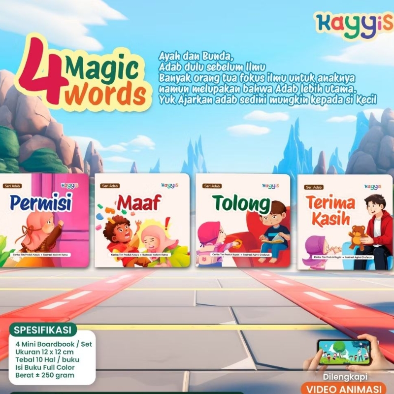 Jual 4 Magic Words - Buku Cerita Anak Seri Adab Edisi Boardbooks ...