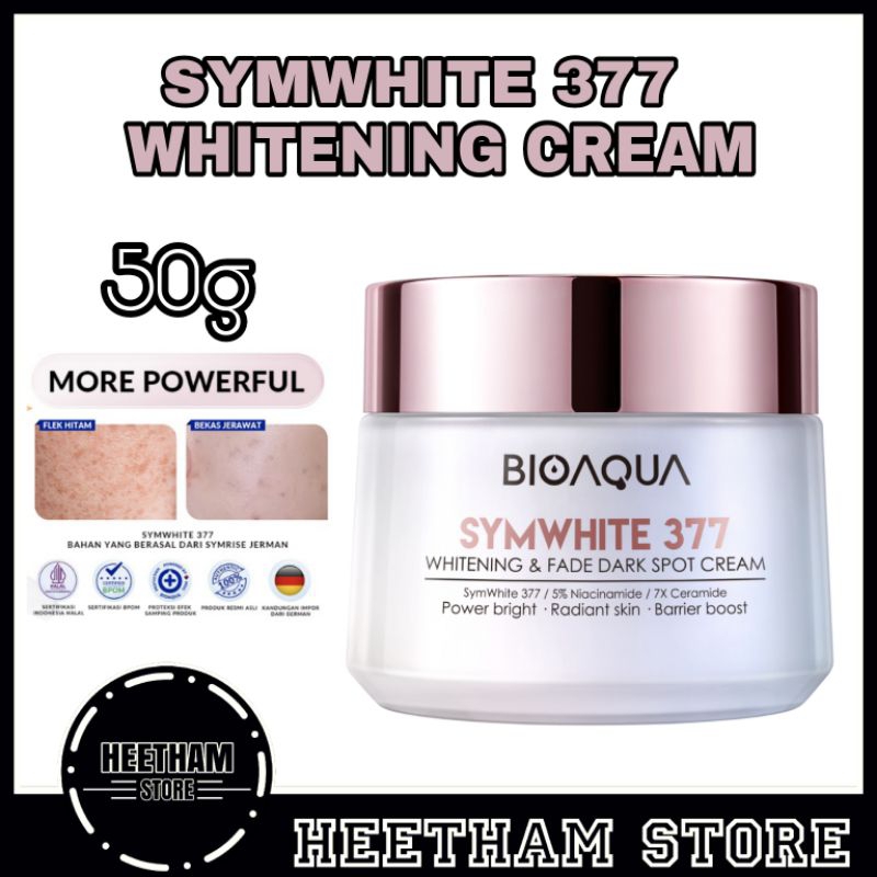 Jual BIOAQUA SYMWHITE 377 Whitening & Fade Dark Spot Cream 50g | Shopee Indonesia