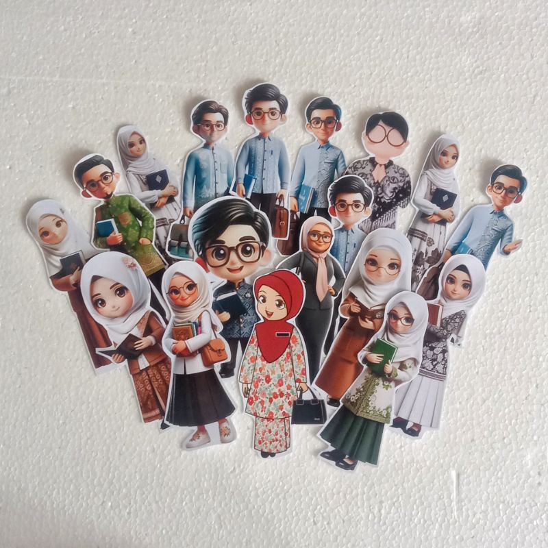 Jual (6pcs) Topper Guru Topper Buket Hari Guru 13cm Topper Guru Murah ...