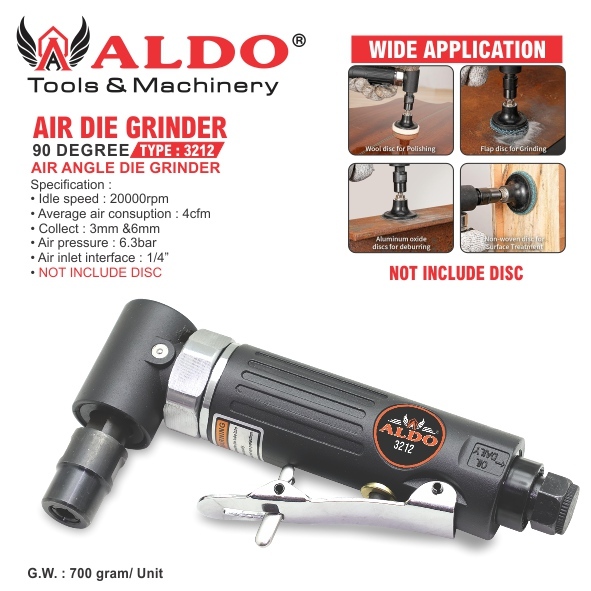 Jual AIR DIE GRINDER 90 DEGREE 3212 / AIR ANGLE DIE GRINDER / GURINDA ...