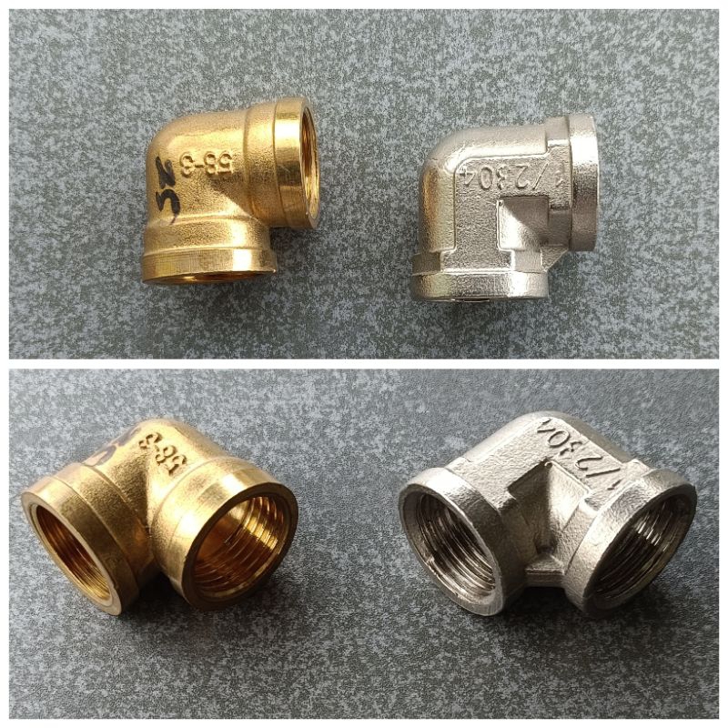 Jual Knee Elbow Besi Double Drat Dalam 1/2 Inch Sambungan Siku Pipa ...