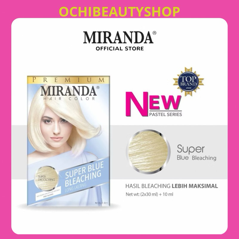 Jual MIRANDA HAIR COLOR SUPER BLUE BLEACHING LONGLASTING | MIRANDA ...