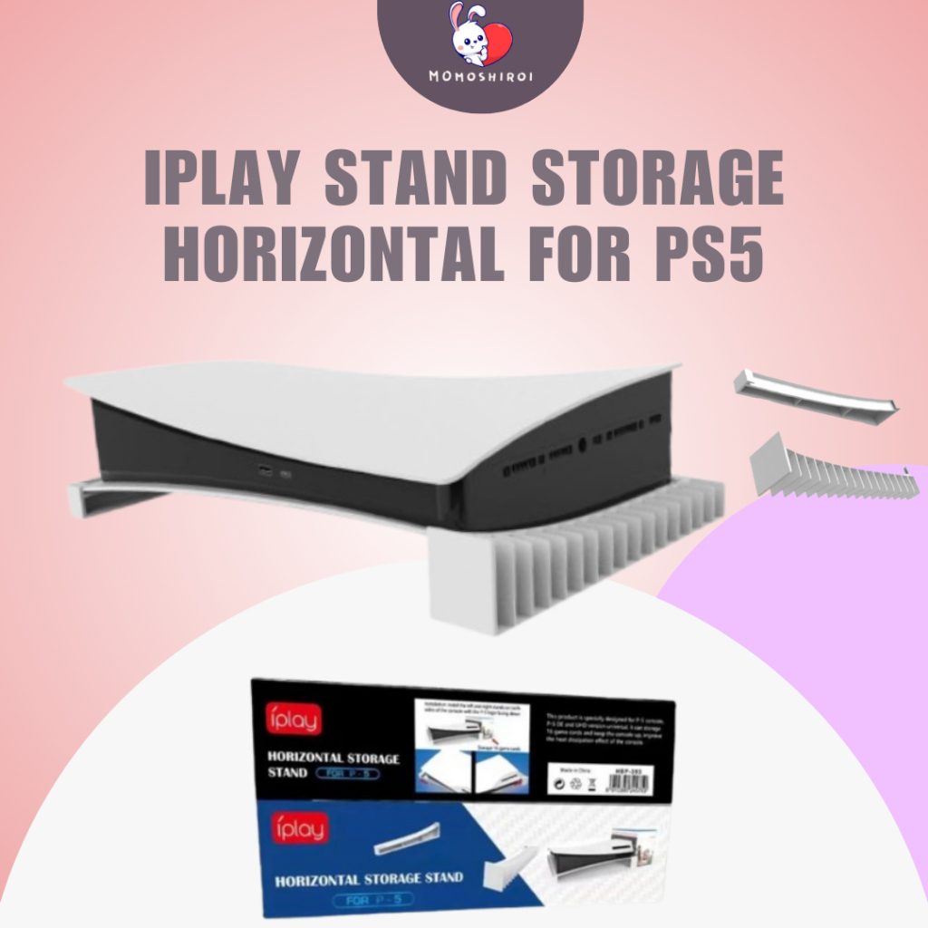 Jual IPLAY Stand Storage Horizontal For PS5 Console + Tempat CD PS5 ...