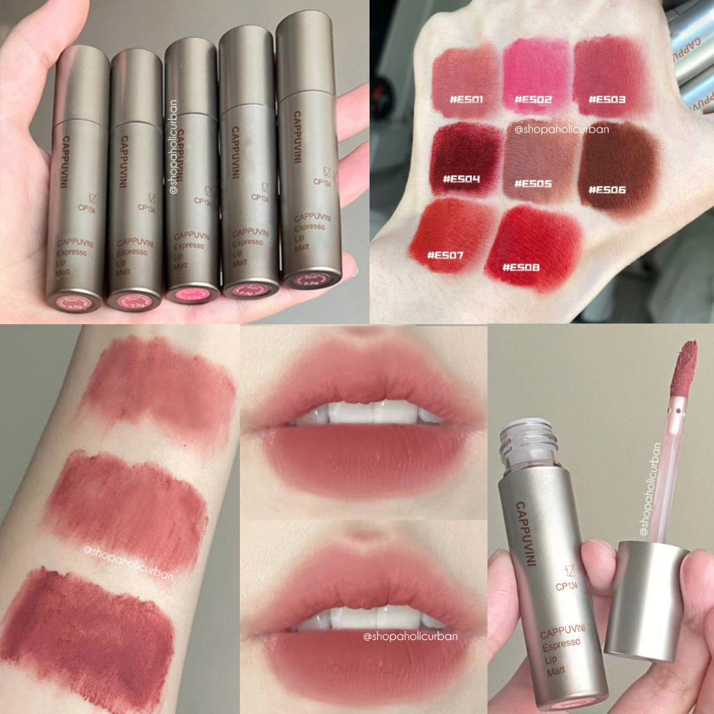 Jual CAPPUVINI ESPRESSO Lip Matte Lipstick Matte Cappuvini Lip Matt ...