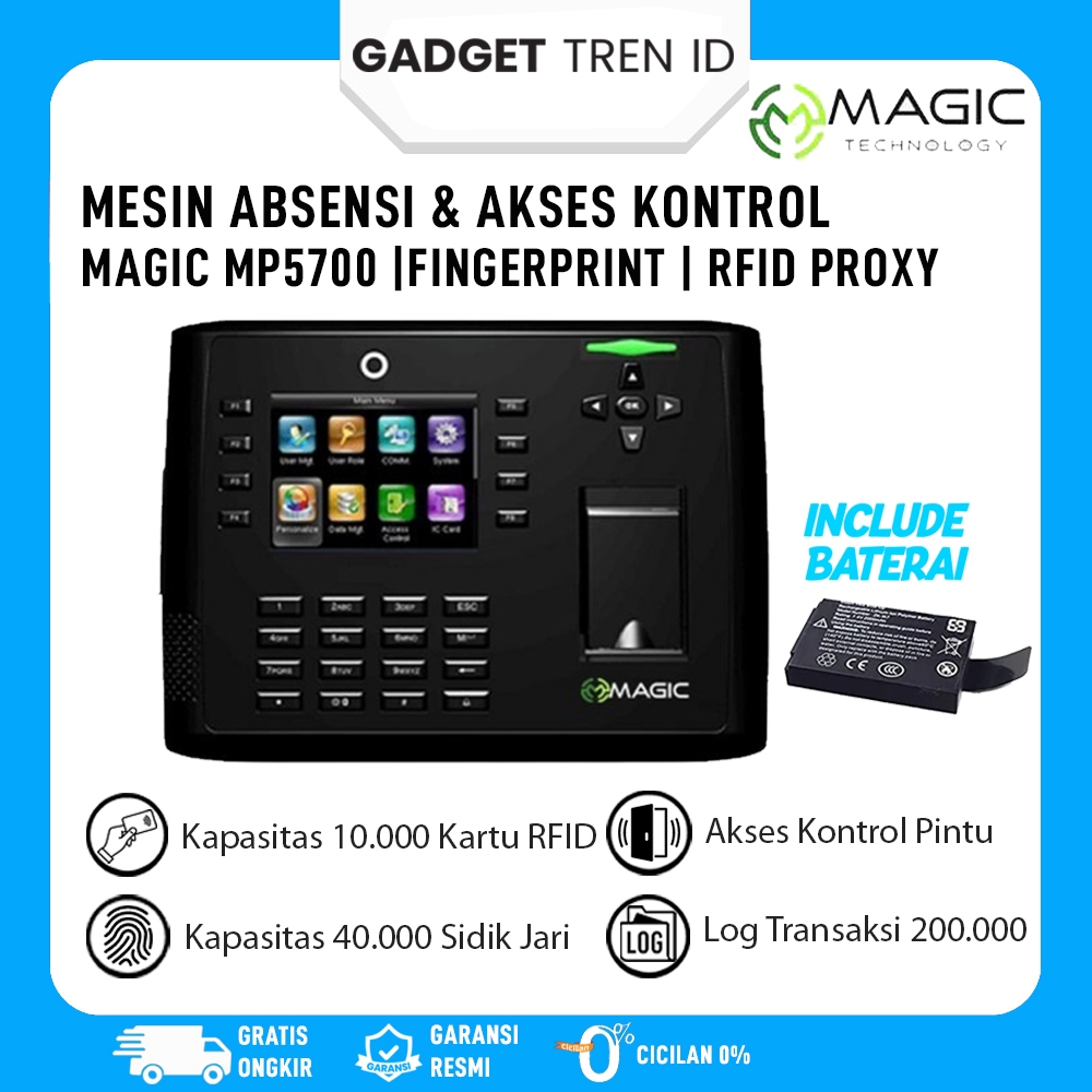 Jual Mesin Absensi dan Akses Kontrol Magic MP5700 RFID Proxy Sudah Ada ...