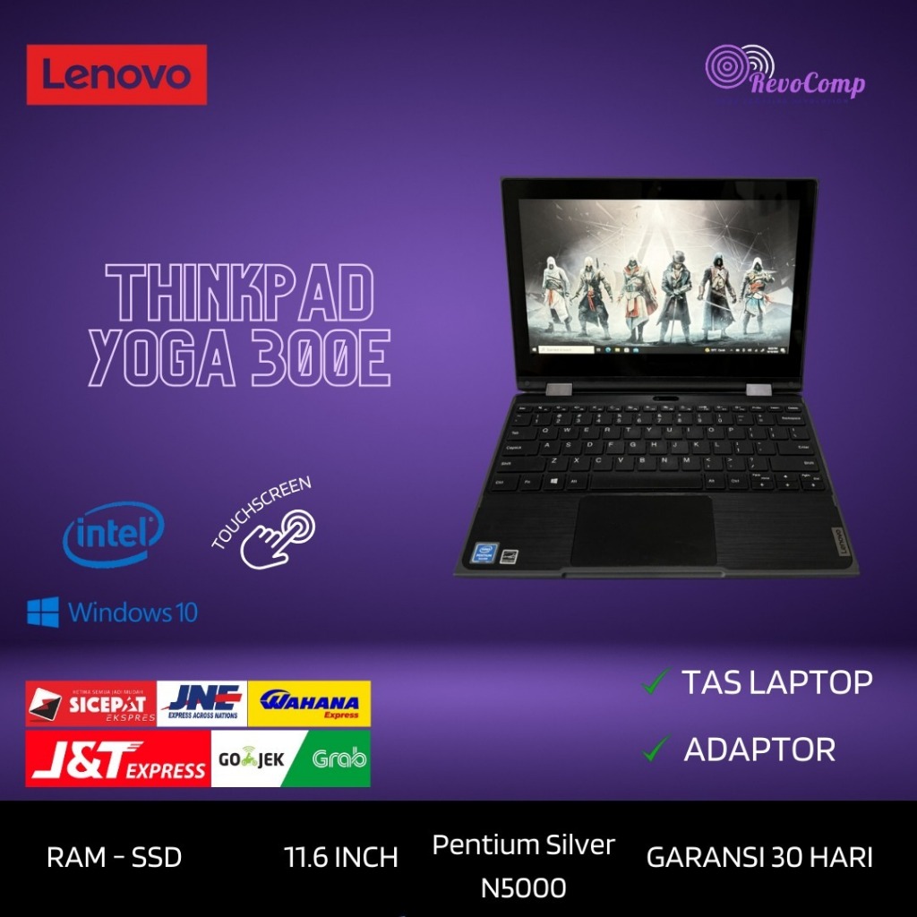 Jual Laptop Lenovo Thinkpad Yoga 300e intel Pentium Silver N5000 Ram ...
