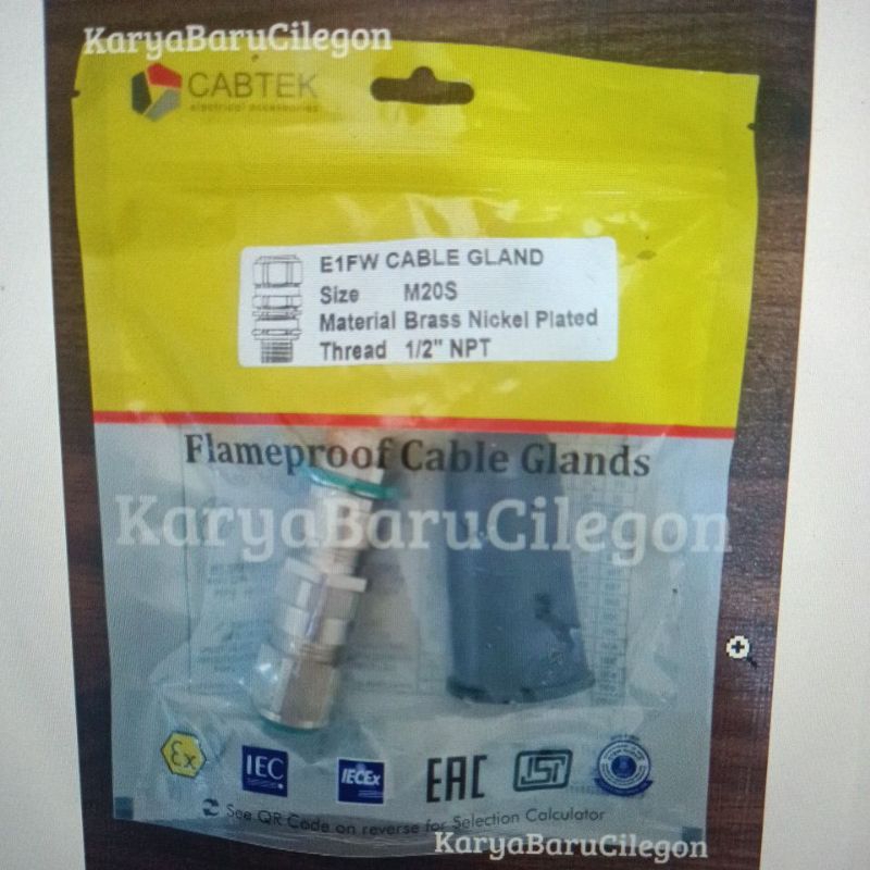 Jual Kabel Gland E1FW M20S 1/2" NPT Flameproof CABTEK | Shopee Indonesia