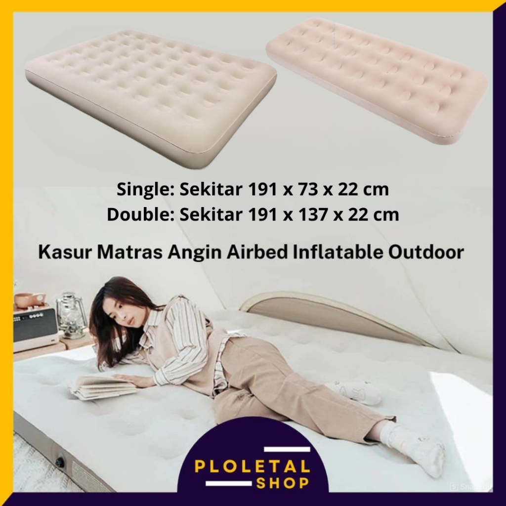 Jual Kasur Matras Angin Airbed Inflatable Waterproof Flocked Kasur ...