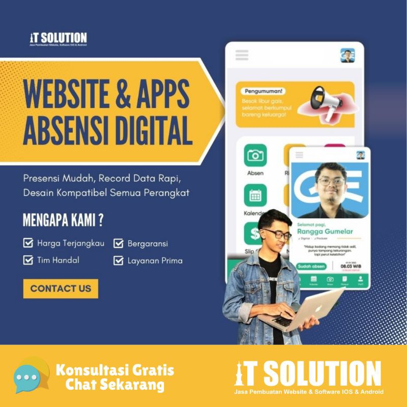 Jual WEBSITE APLIKASI ABSENSI PRESENSI DIGITAL SEKOLAH KARYAWAN ...