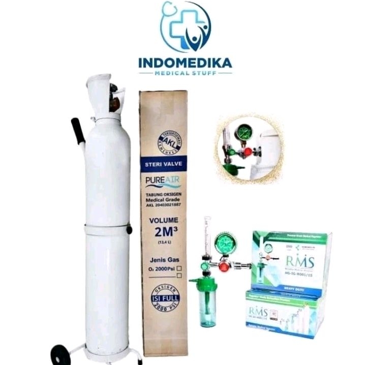 Jual tabung oksigen 2m3 lengkap | Shopee Indonesia