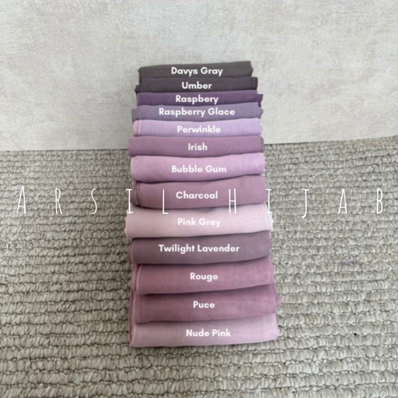 Jual Arsil hijab part 4 - hijab plain square PollyCotton PREMIUM ...