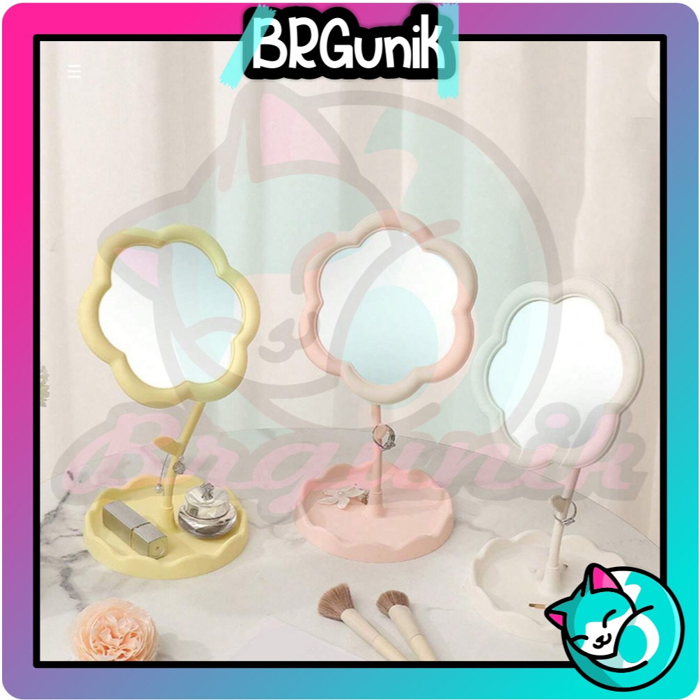 Jual BRGUNIK Stand Mirorr Flower Kaca Meja Rias Serbaguna / Cermin ...