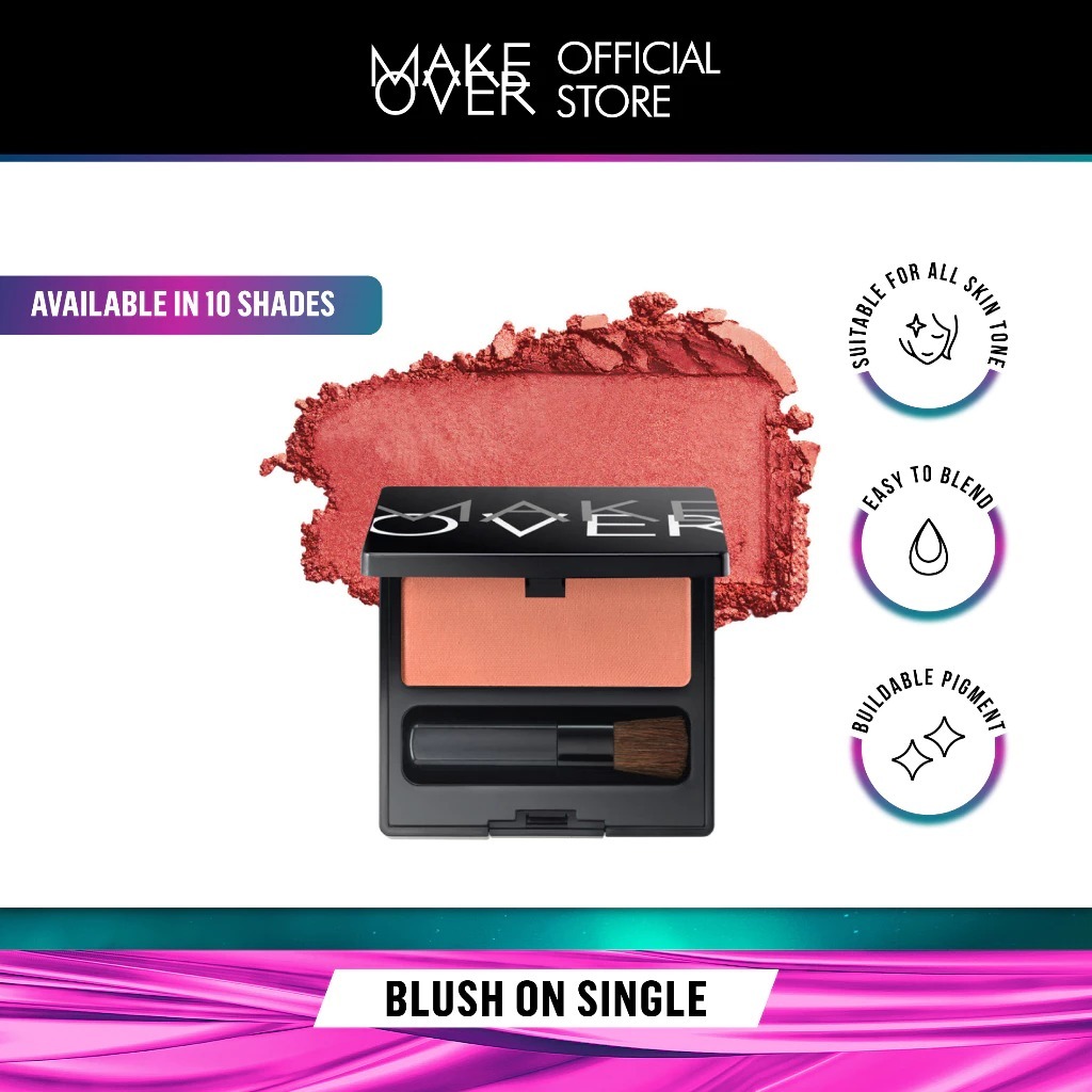 Jual Make Over Blush On Single 6gr | Shopee Indonesia