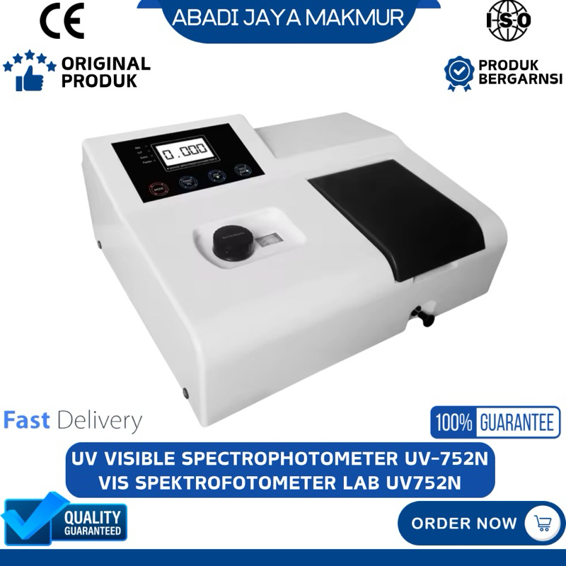 Jual UV Visible Spectrophotometer UV-752N Vis Spektrofotometer Lab ...