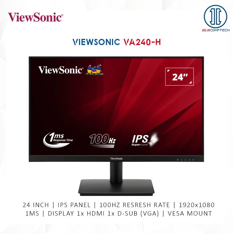 Jual Monitor LED Viewsonic VA240-H 24 inch 100hz 1ms IPS Panel ...