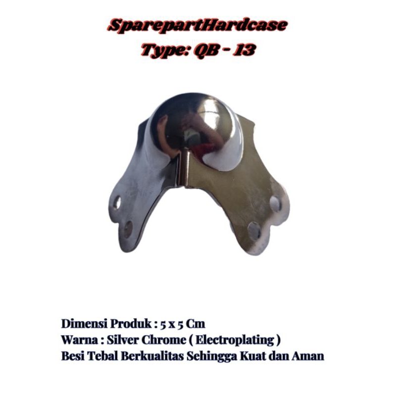 Jual SIKU BENJOL KECIL QB-13 HARDCASE SIKU POJOK ( WARNA CHROME ...