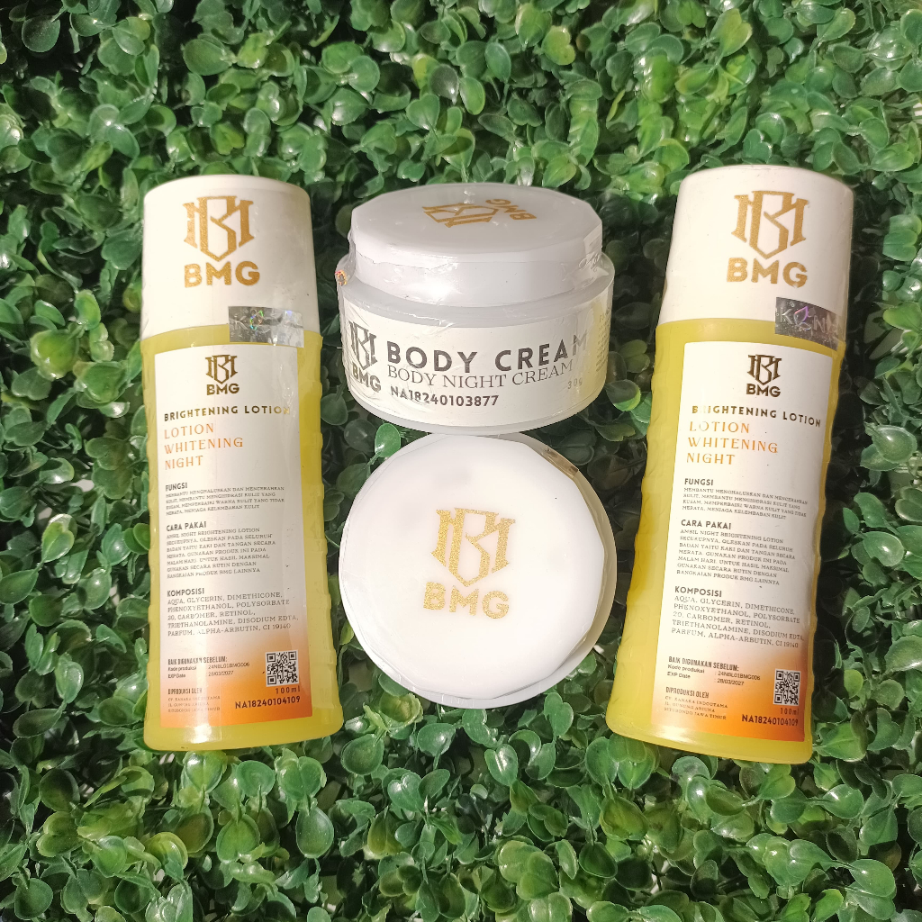 Jual BMG Lotion Paket Cerah 2 Lotion Kuning dan 2 Body Cream Biput ...